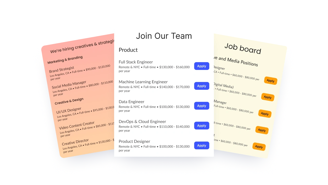 Free Job Board for Any Website [No Code] | POWR